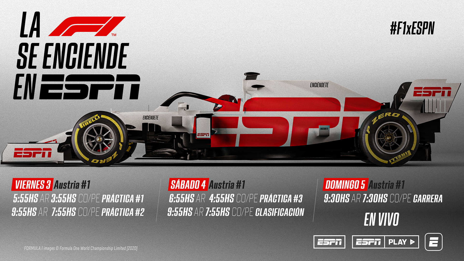 La impactante Fórmula 1 por ESPN - ESPN Press Room Latin America South